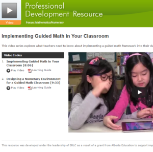 Implementing Guided Math in Your Classroom - Alberta Regional Professional Development Resources