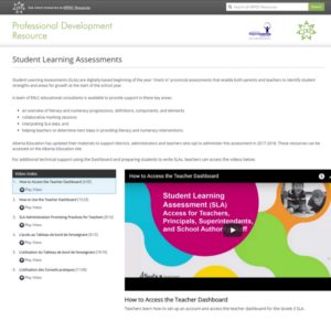 Student Learning Assessments - Alberta Regional Professional ...
