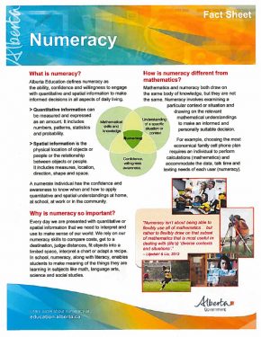 Literacy and Numeracy Programming - Alberta Regional Professional ...